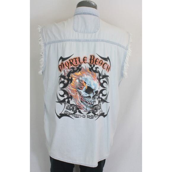 Biker Wear | Jackets & Coats | Vintage Y2k Tribal Biker Goth Skull ...